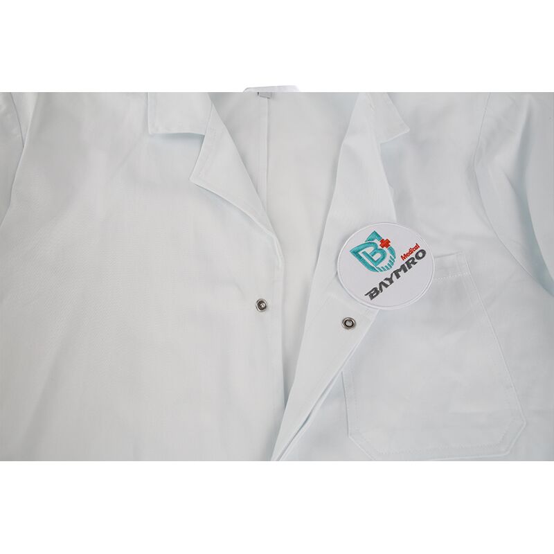 Wear-Resistant Buttoned Coveralls Cotton Lab Coat - Baymro Medical ...